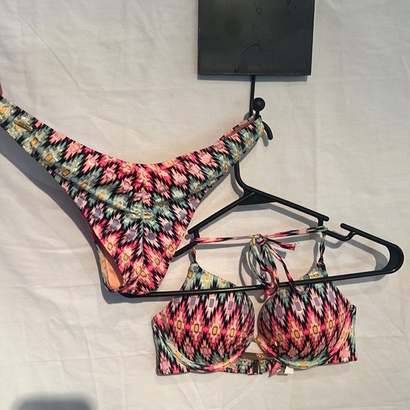 Victorias Secret Swim Victorias Secret Aztec Gold Shimmer Neon